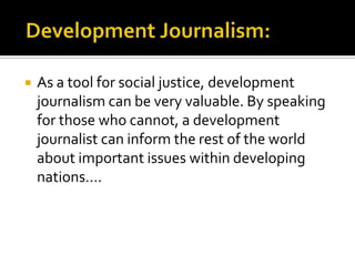 Development journalism 1 | PPTX