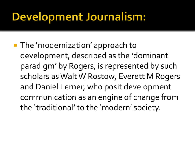 Development journalism 1 | PPTX