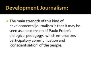 Development journalism 1 | PPTX