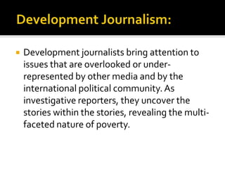 Development journalism 1 | PPTX