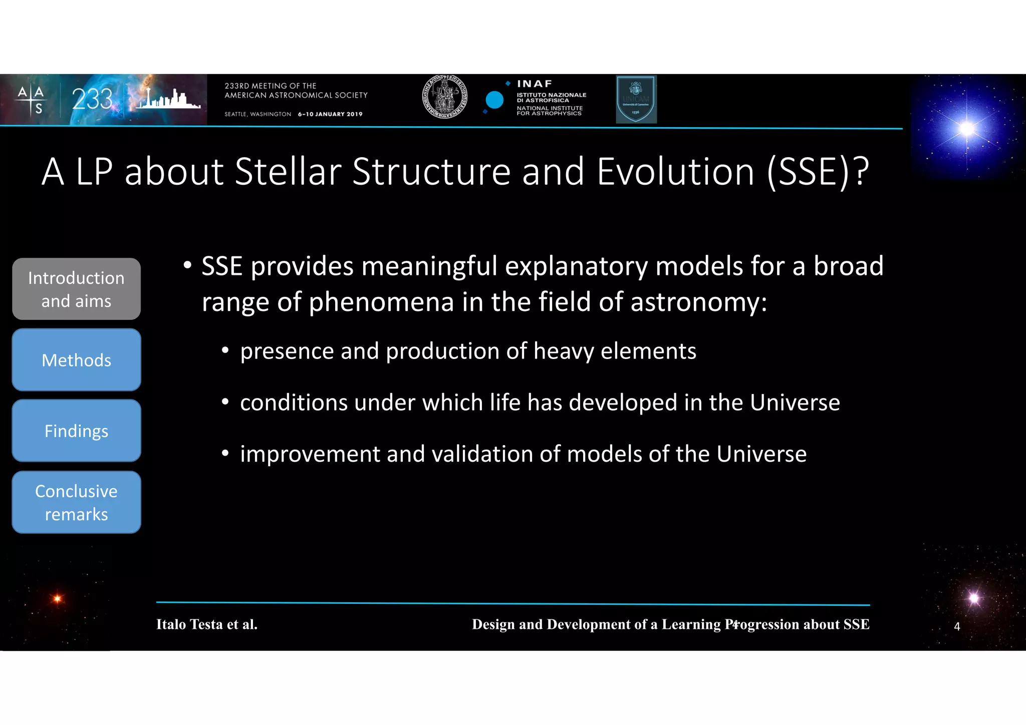 Design and Development of a Learning Progression about Stellar Structure and Evolution | PDF