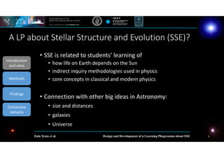 Design and Development of a Learning Progression about Stellar ...