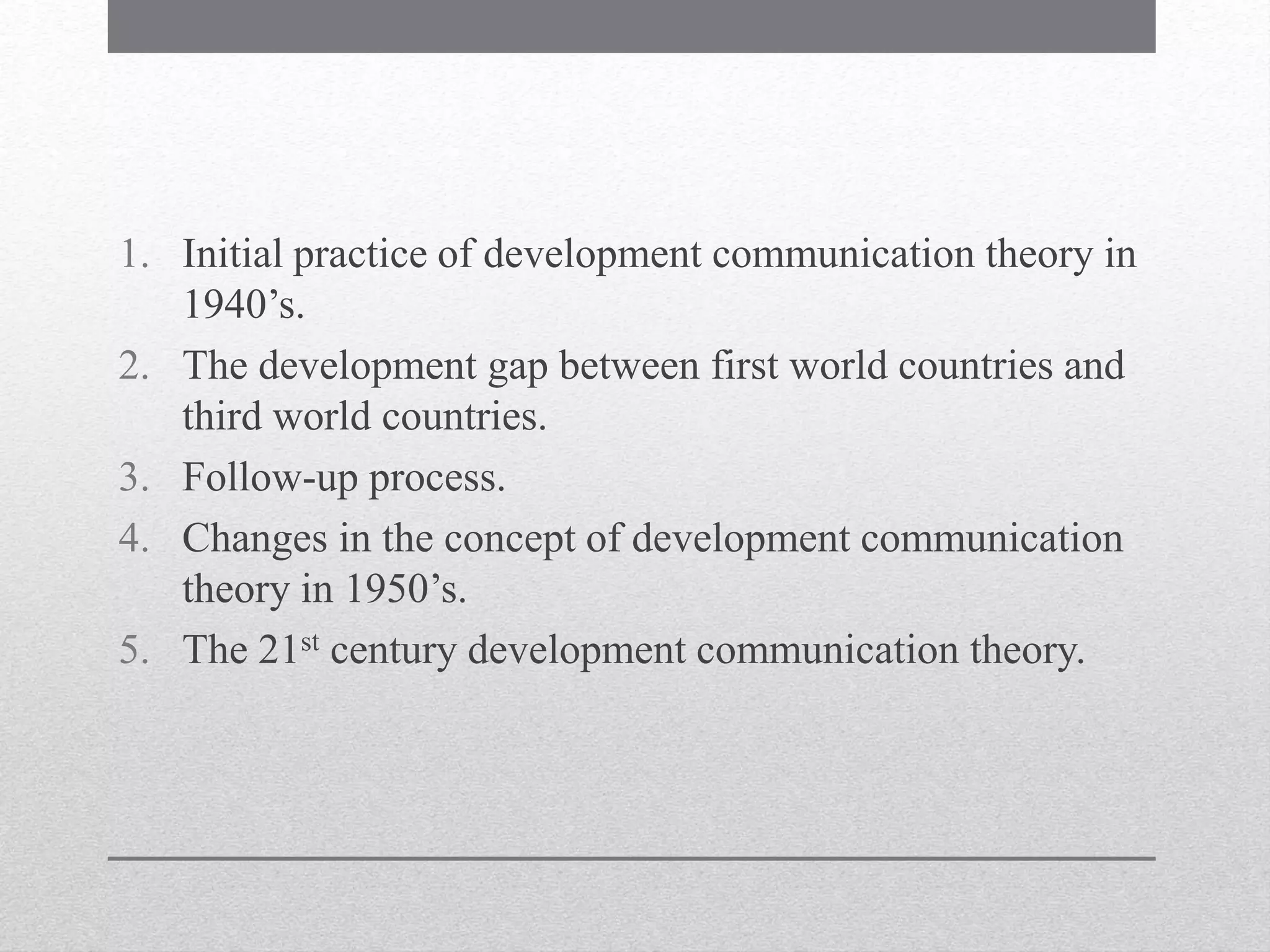 Development media theory (Mass communication theory) | PPTX