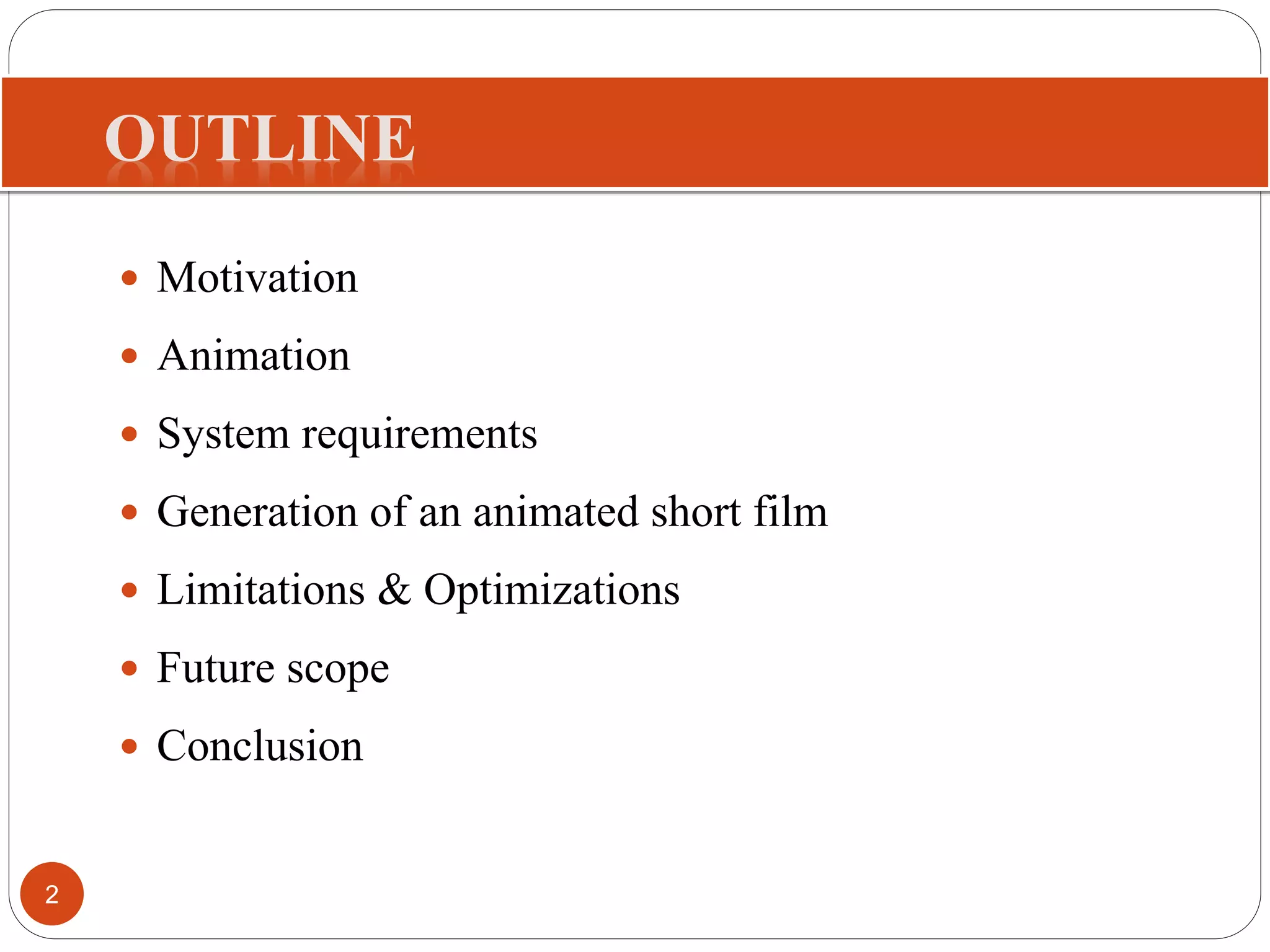 Development of a 3d animated short film using 3d animation technique | PPTX