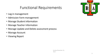 Development of admission management system | PPTX