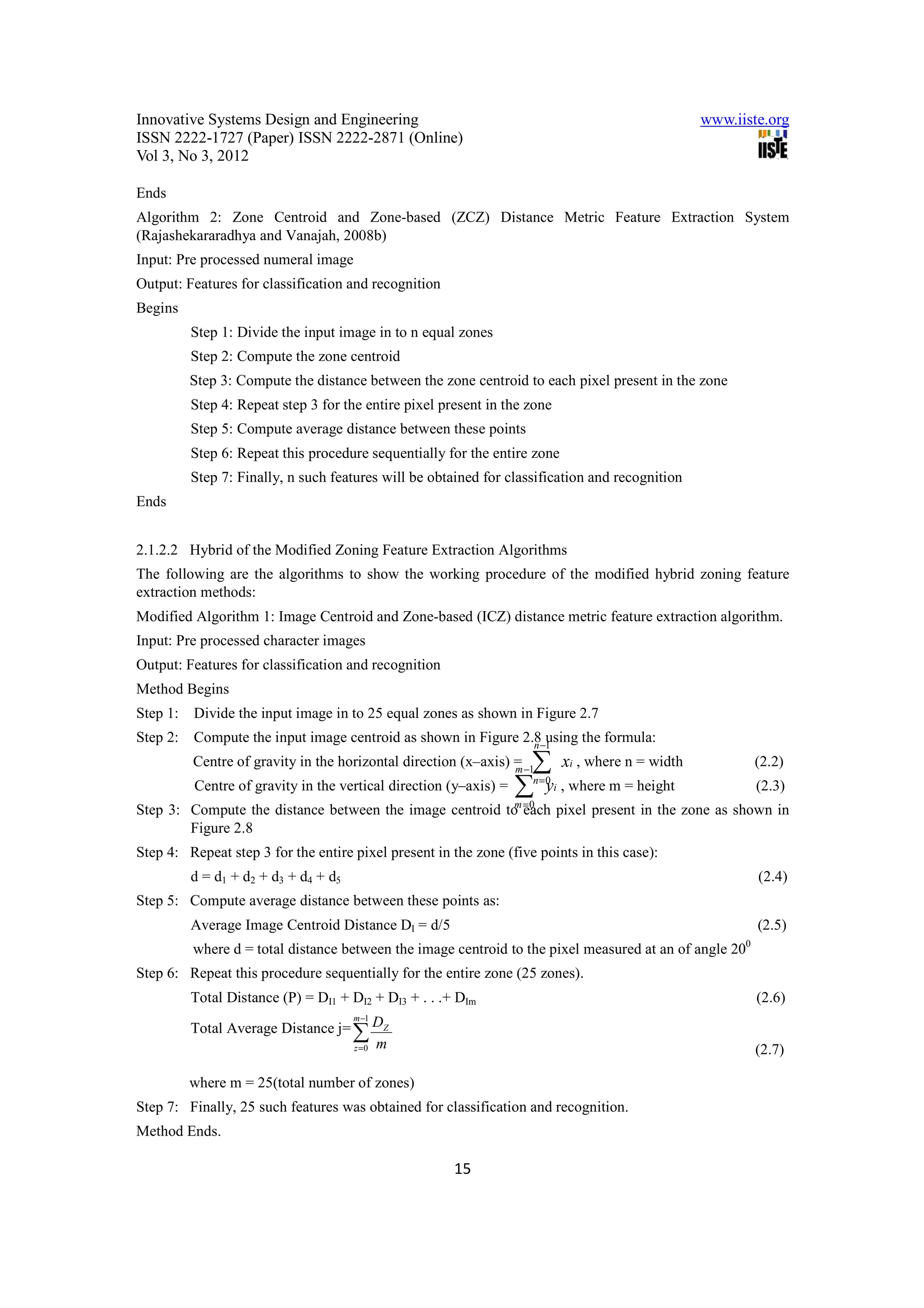 Development Of A Feature Extraction Technique For Online Character Recognition System Pdf