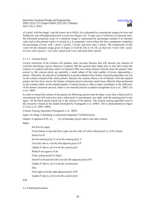 Development of a feature extraction technique for online character ...