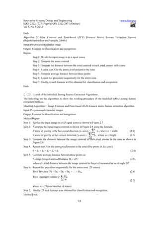 Development of a feature extraction technique for online character recognition system | PDF