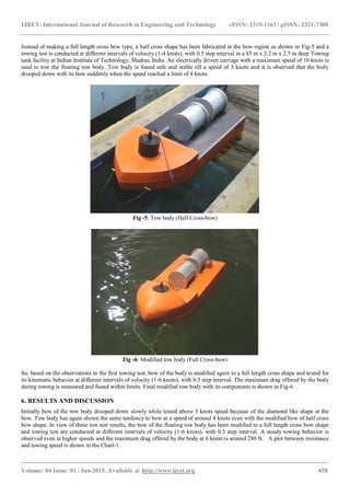 Development of a floating tow body for shallow water bottom and sub ...