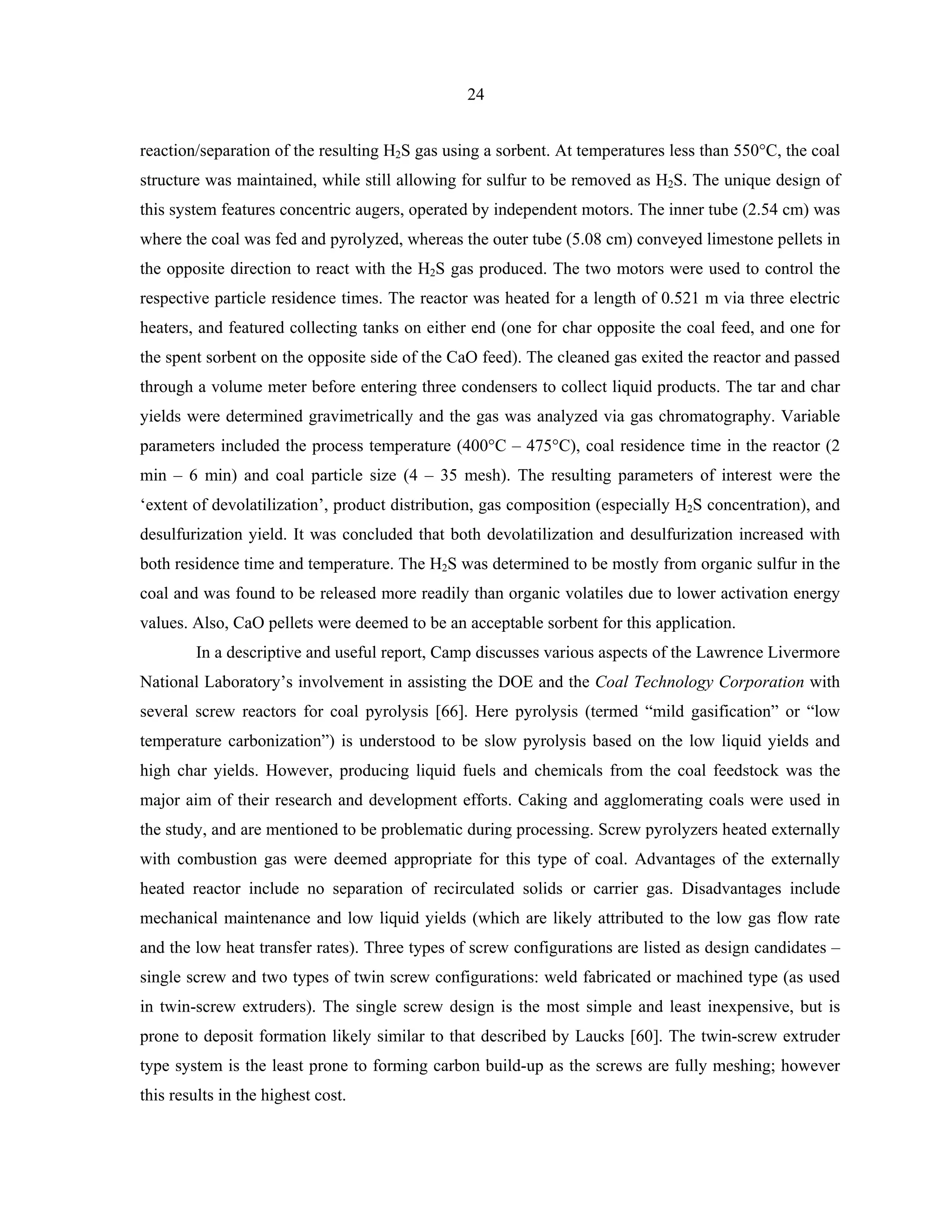 Development of a lab-scale auger reactor for biomass fast pyrolysis ...
