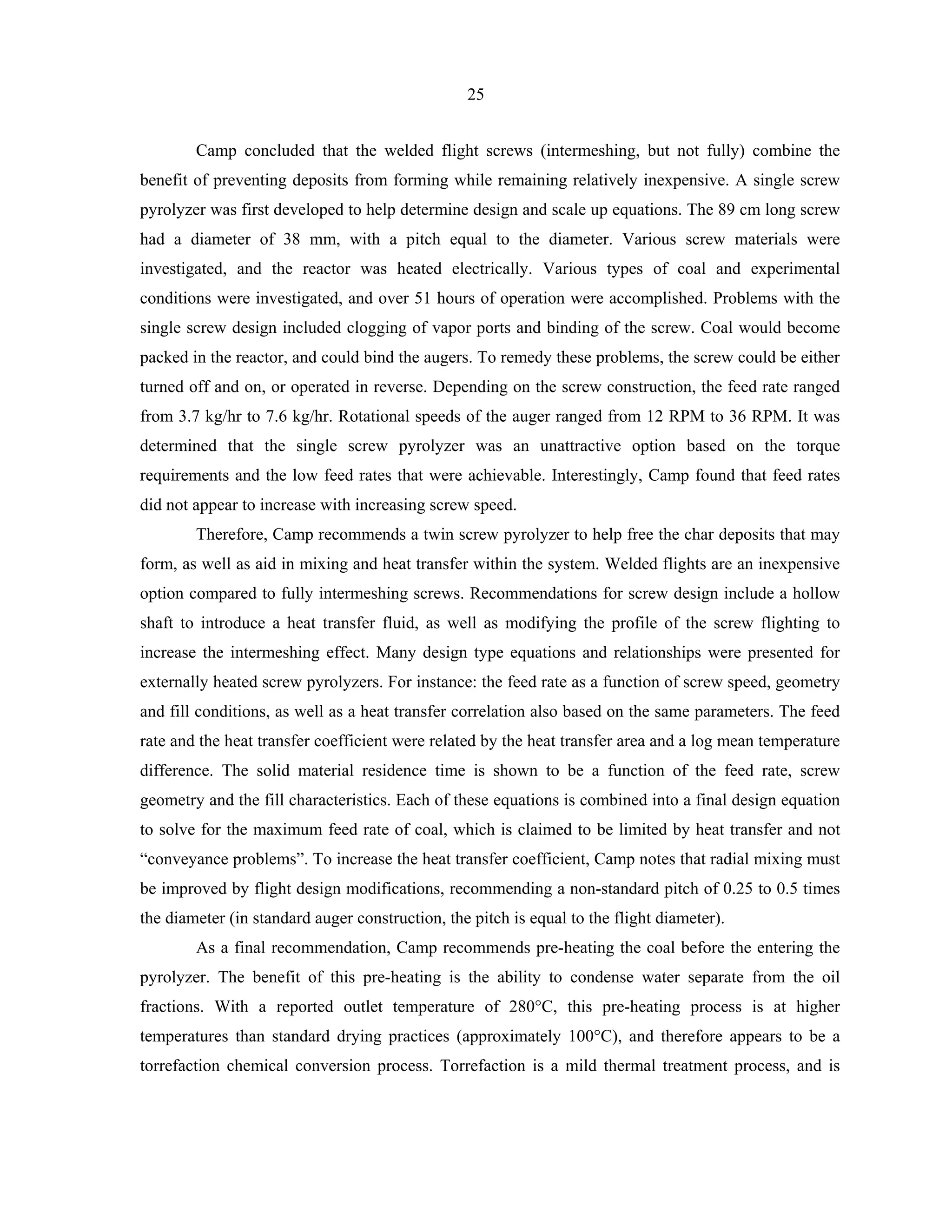 Development of a lab-scale auger reactor for biomass fast pyrolysis ...