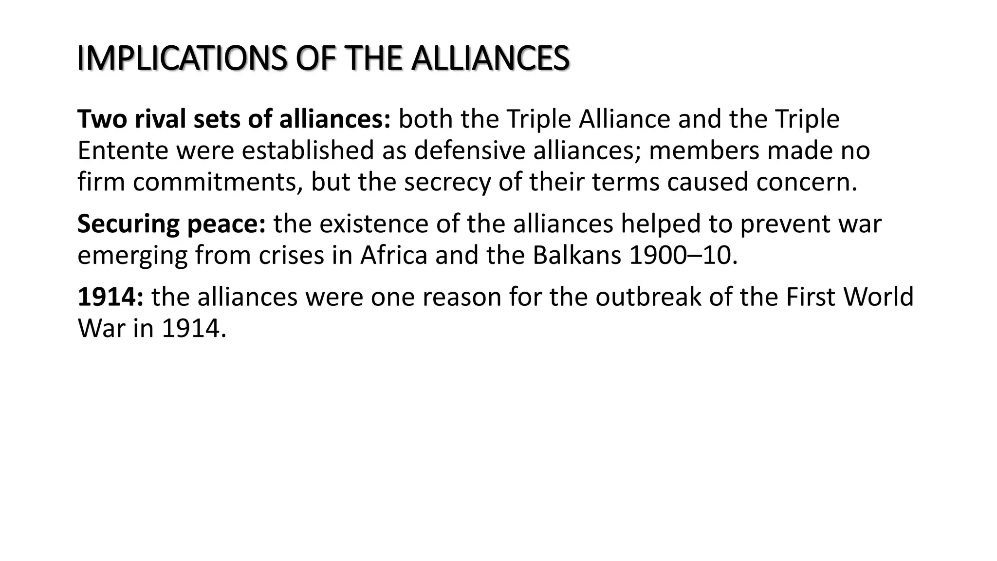 CAMBRIDGE AS HISTORY: THE ORIGINS OF WORLD WAR 1. THE DEVELOPMENT OF ...