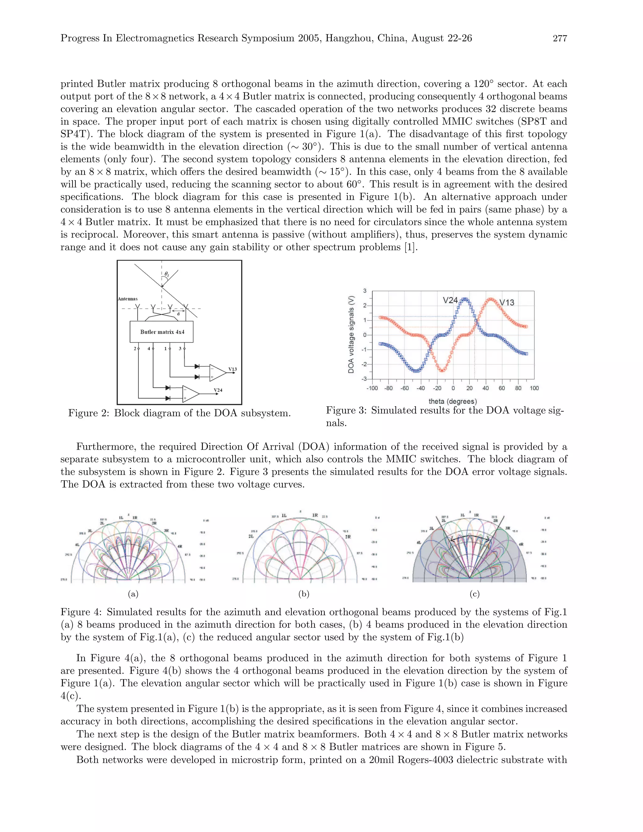 Development of an adaptive and a switched beam | PDF