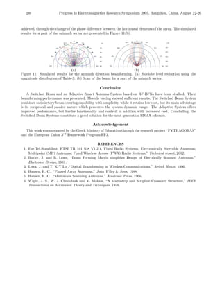 Development of an adaptive and a switched beam | PDF