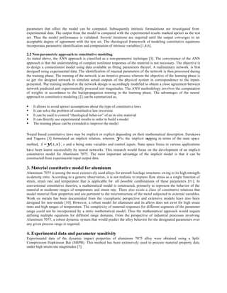 Development of an artificial neural network constitutive model for aluminum 7075 alloy | PDF