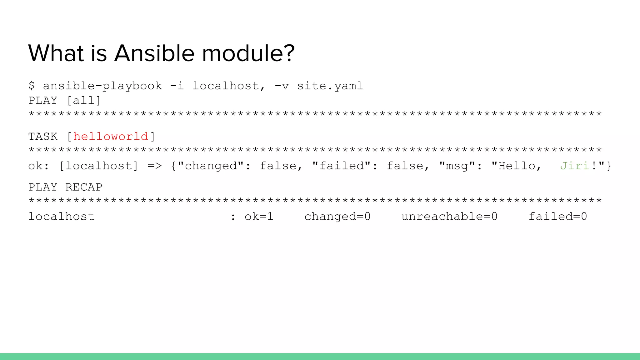 Development of Ansible modules | PDF | Cloud Computing | Internet