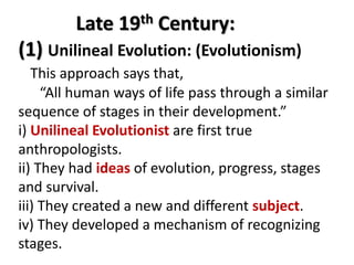 Development of anthropological thought | PPTX