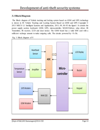 Development of anti theft security system | DOCX