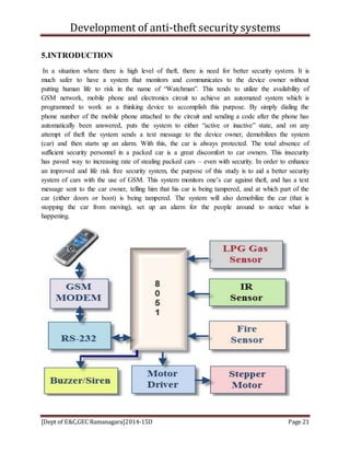 Development of anti theft security system | DOCX