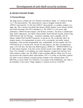 Development of anti theft security system | DOCX