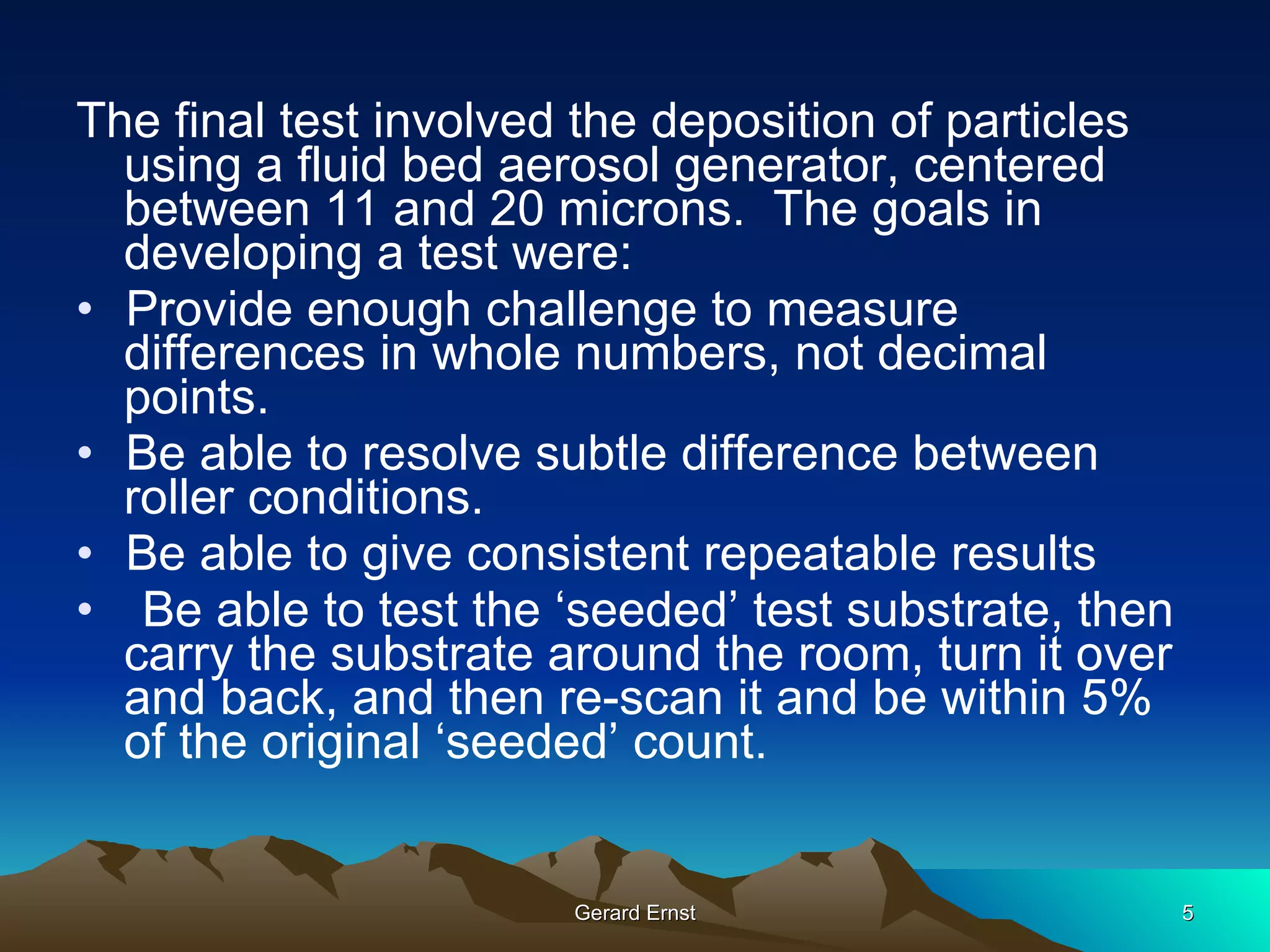 Development Of A Particle Sampling Roller | PPT