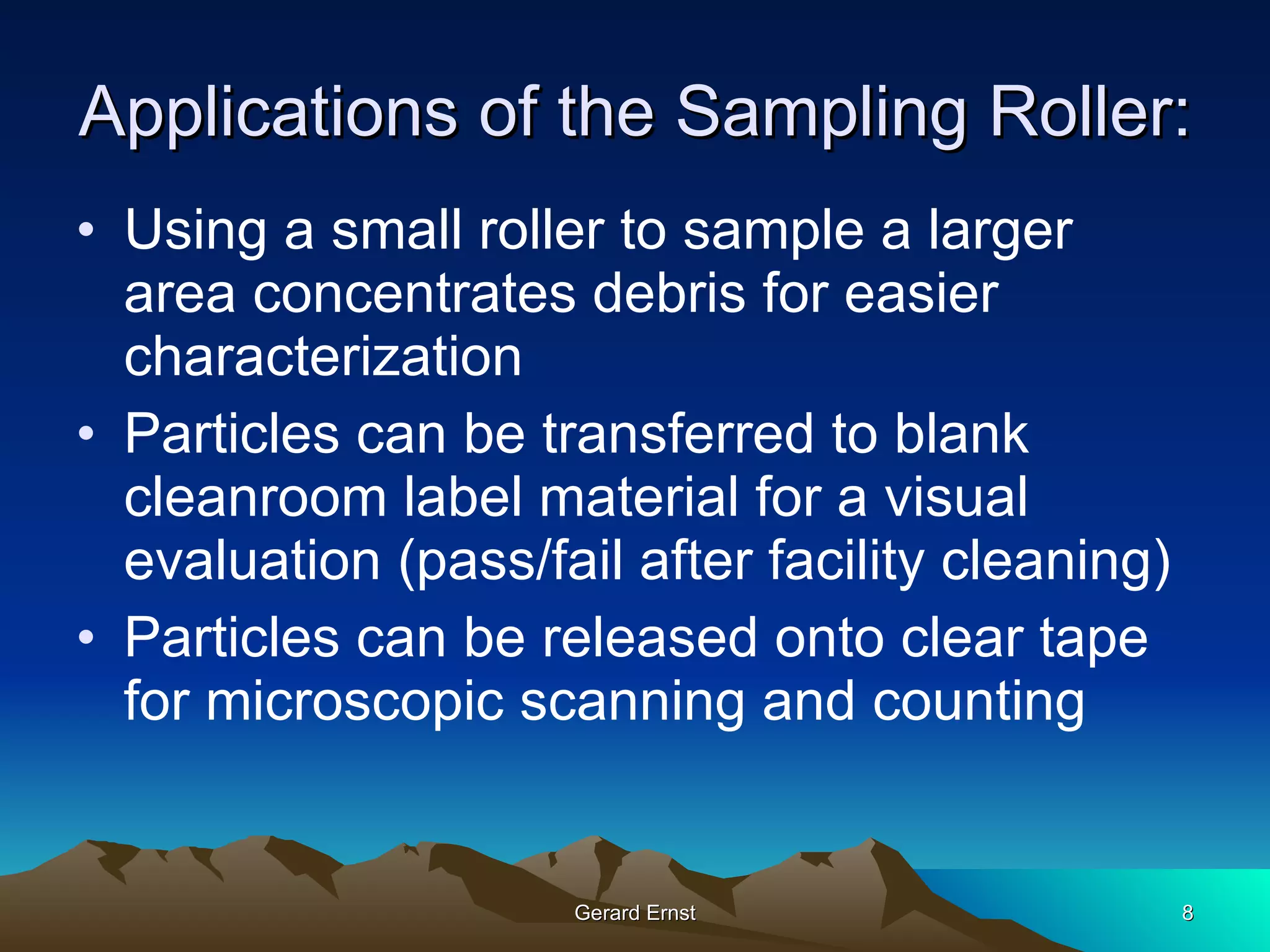 Development Of A Particle Sampling Roller | PPT