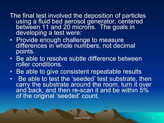 Development Of A Particle Sampling Roller | PPT