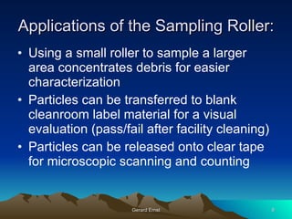 Development Of A Particle Sampling Roller | PPT