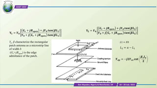 Development of Aperture Coupled Closed form Formulae _LOwer Mode.ppt