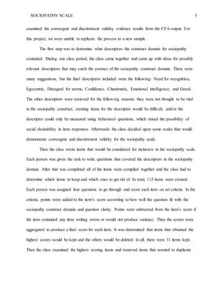 Development of a sociopathy scale (psychometrics paper) | DOCX