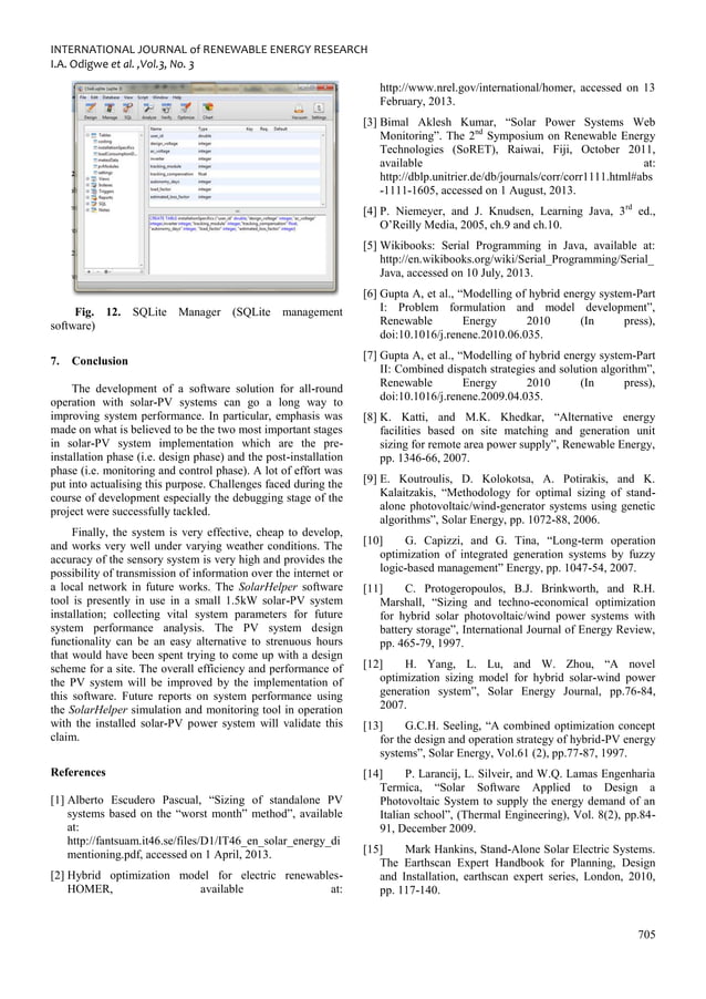 Development Of A Software Solution For Solar Pv Power Systems Sizing