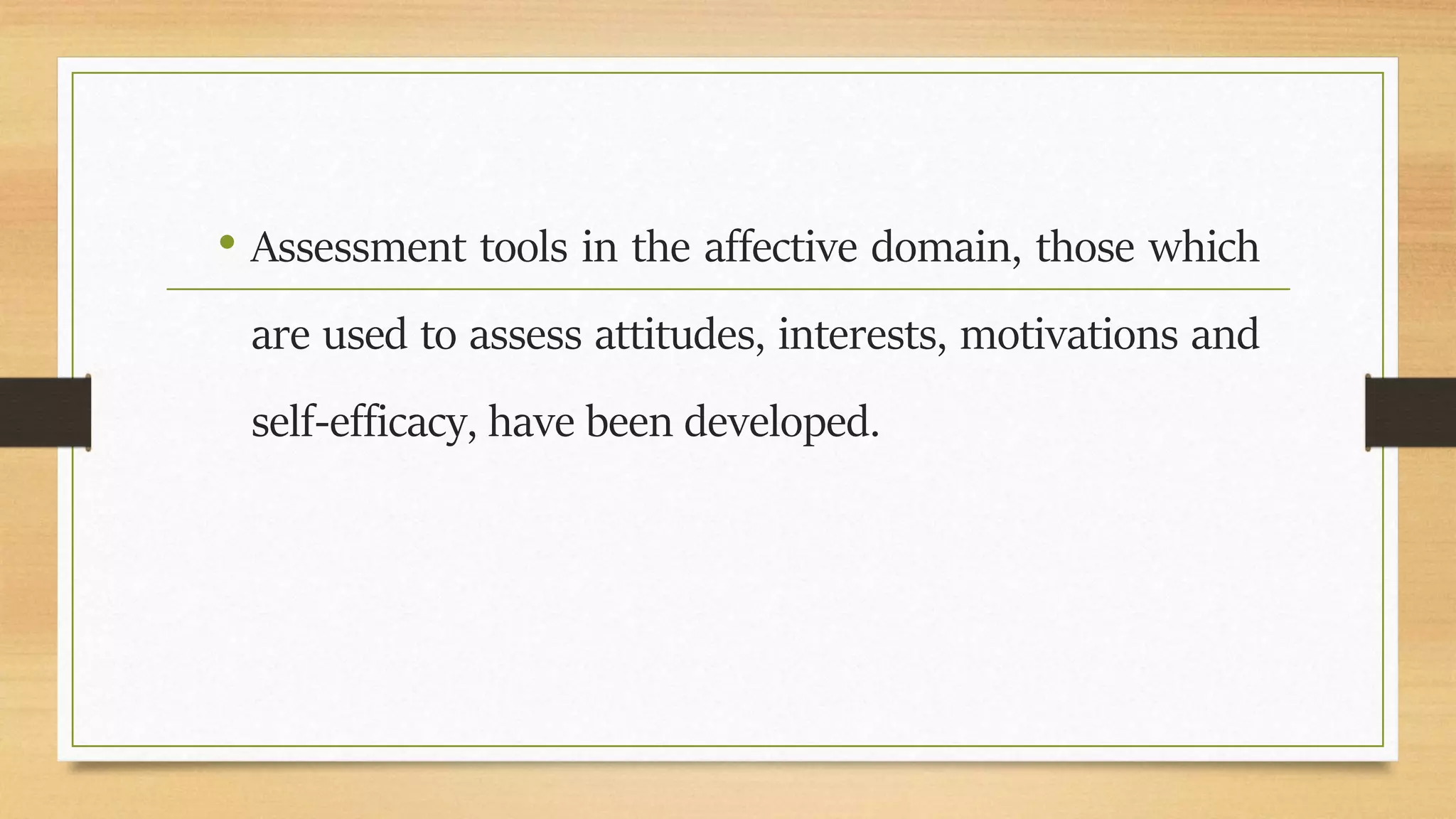 Development of assessment tools | PPTX
