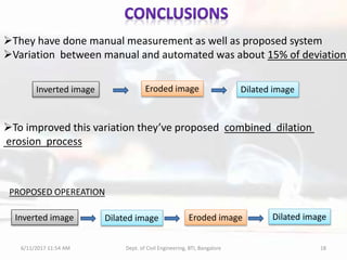Development of automated pothole detection and measurement system | PPT