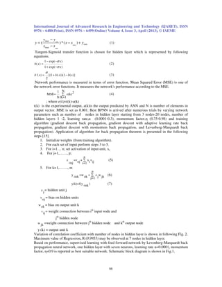 Development of back propagation neural network model to predict performance and emission | PDF