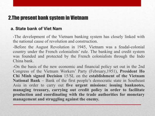 The development of bank system in Vietnam and its impacts on the ...