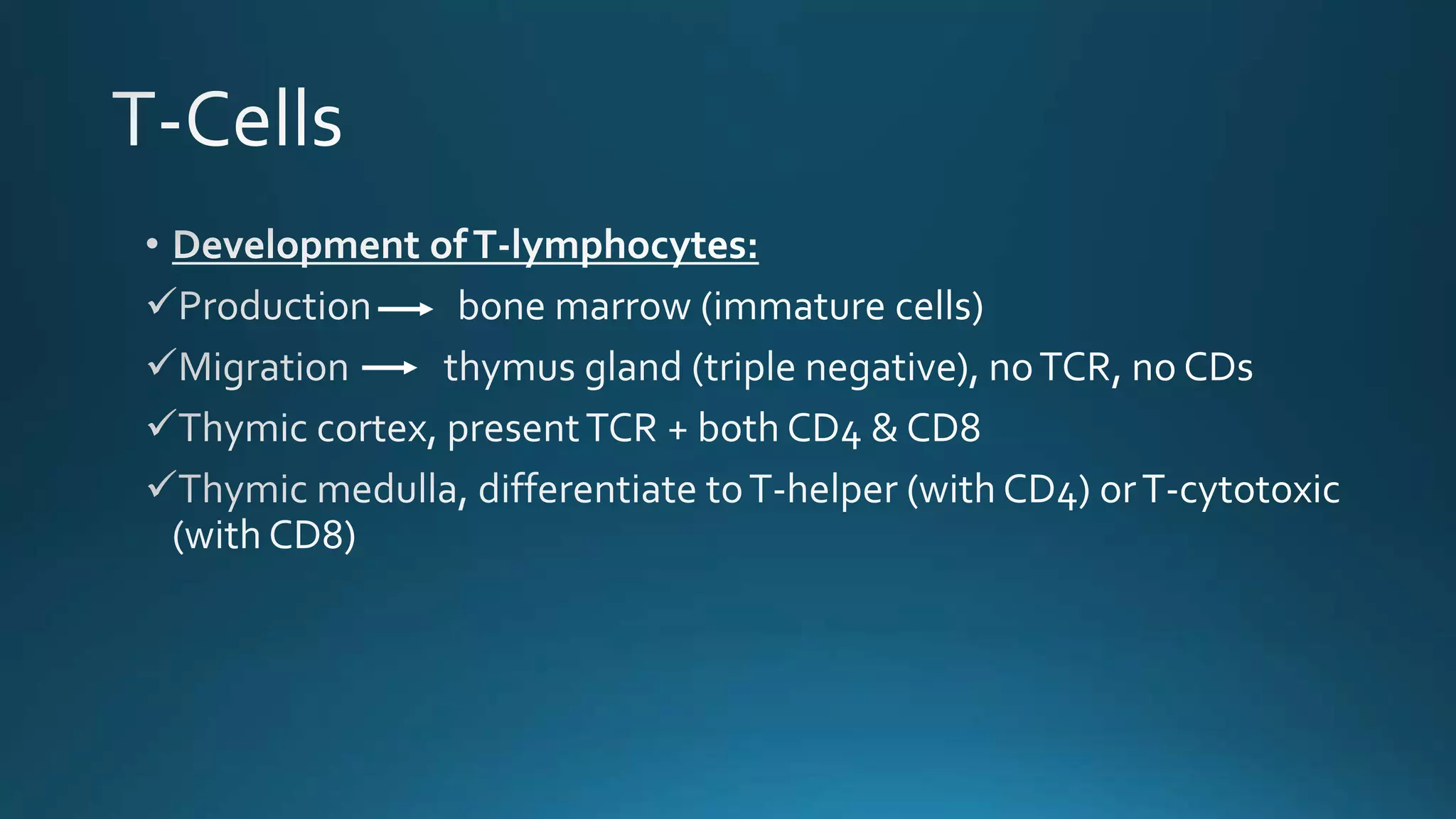 Development Of B And T Cells Ppt