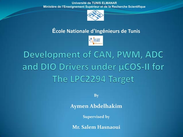 Development of can, pwm, adc and | PPTX | Operating Systems | Computer ...