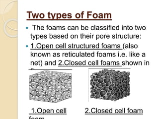 Development of carbon foam and silica foam by Templete route | PPTX