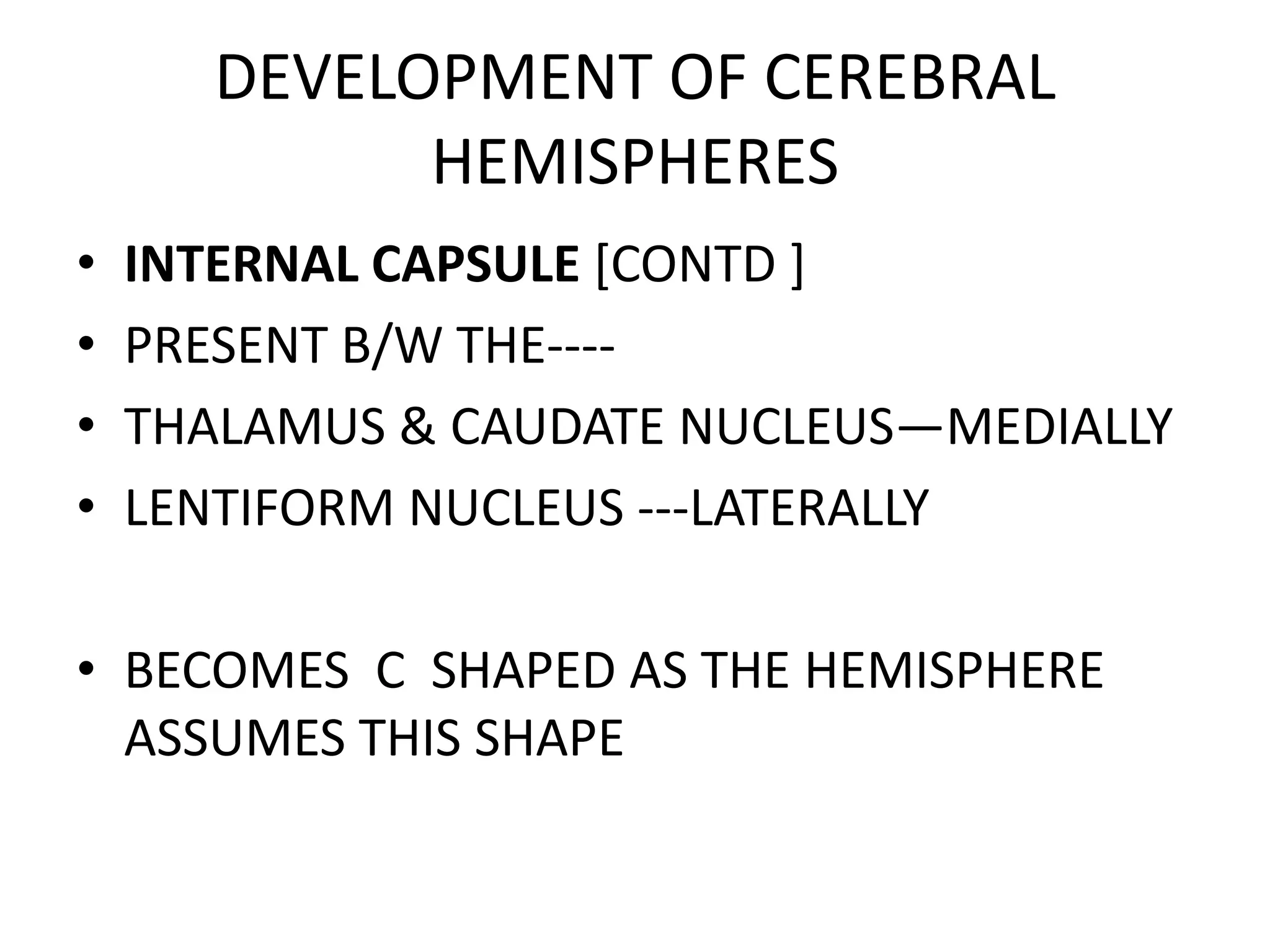 Development of cerebral hemispheres | PPTX