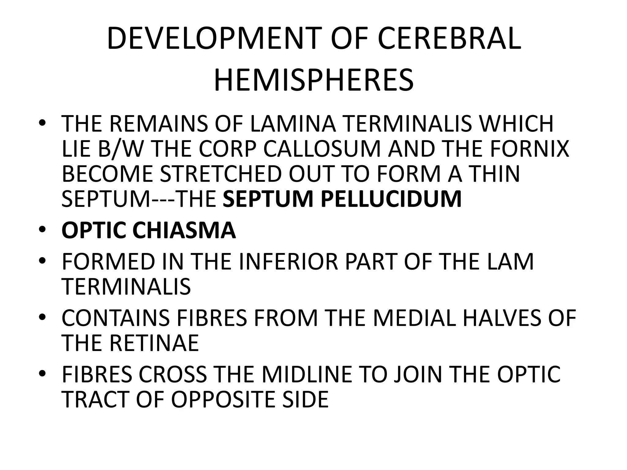 Development of cerebral hemispheres | PPTX