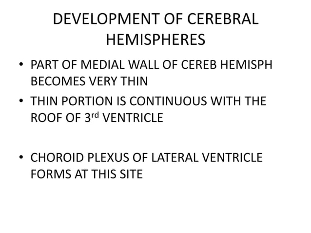Development of cerebral hemispheres | PPTX