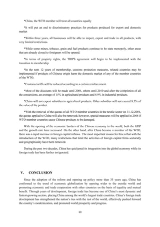 Development of china's foreign trade | PDF