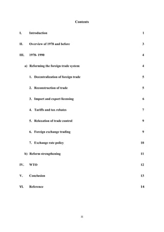 Development of china's foreign trade | PDF