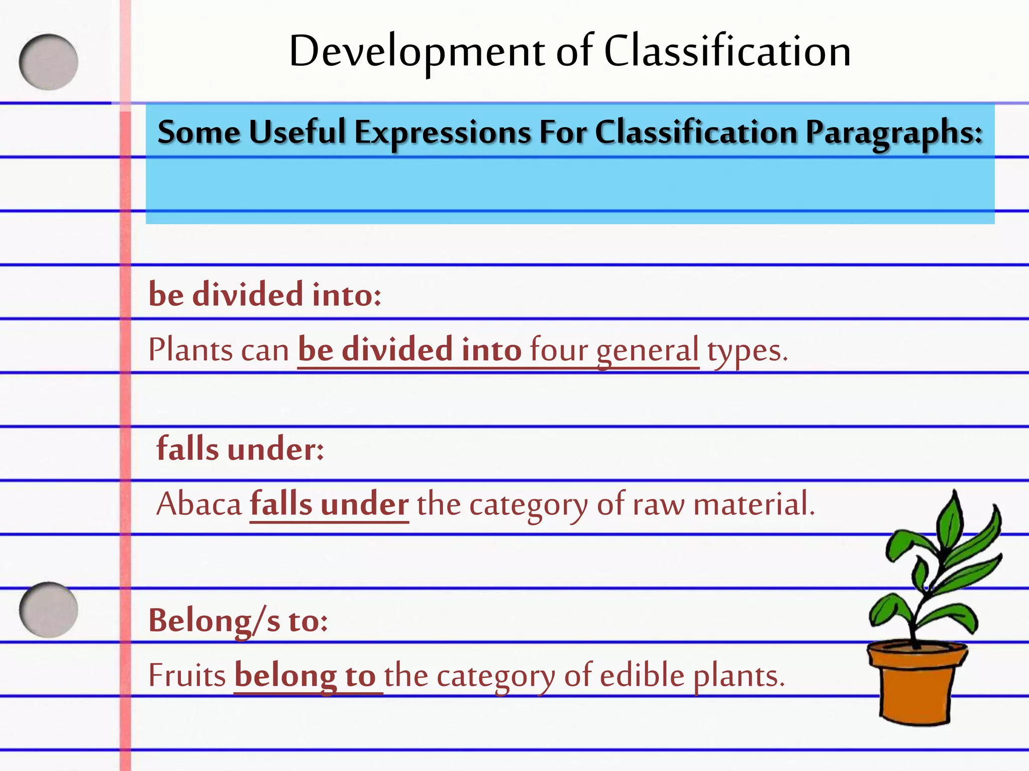 Paragraph Development by Classification | PPTX