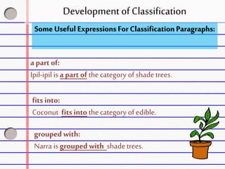 Paragraph Development by Classification | PPTX