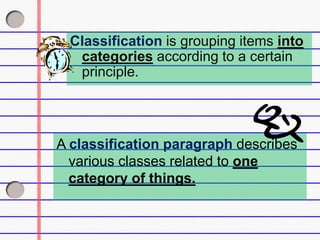 Paragraph Development by Classification | PPTX