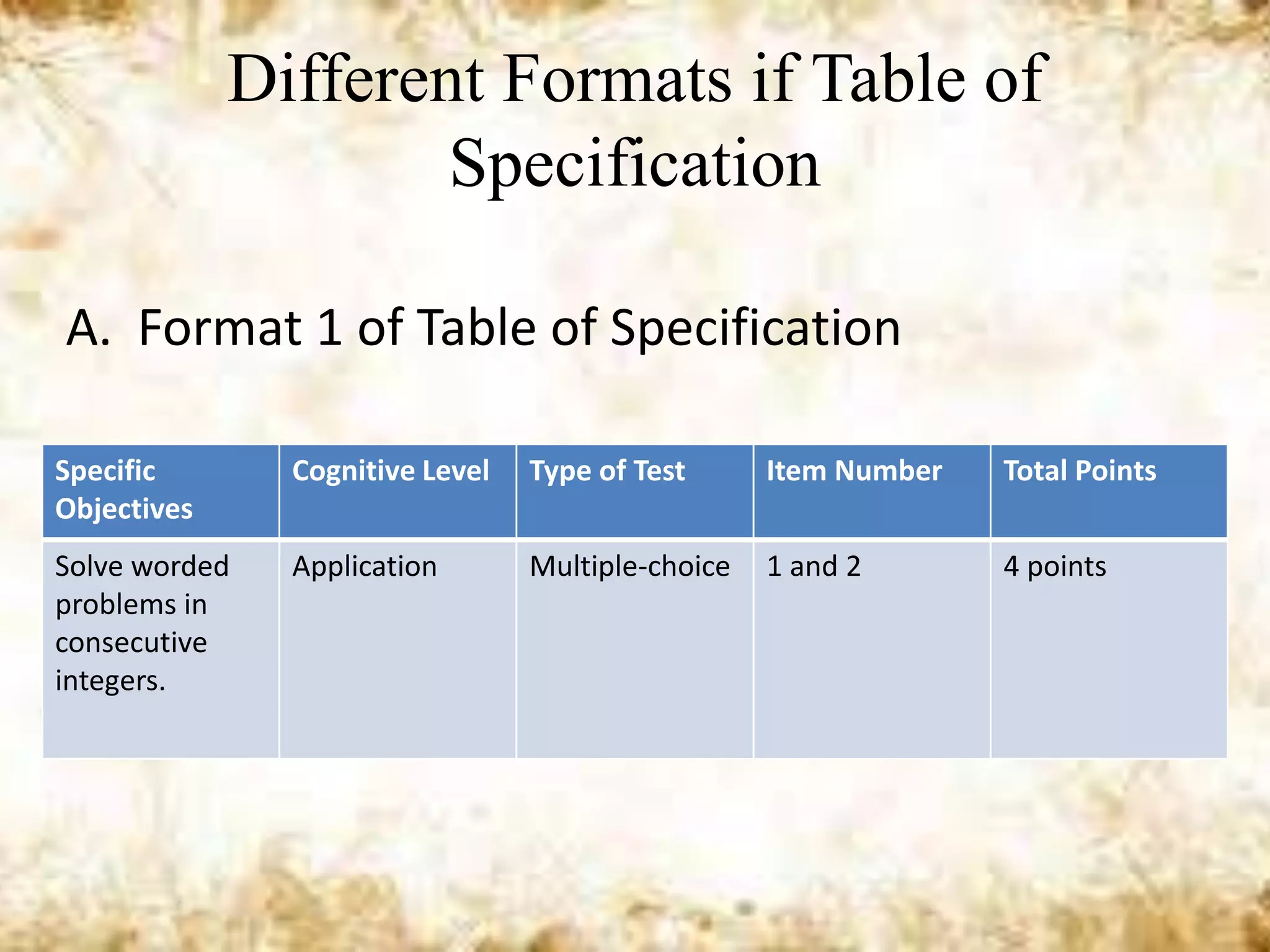 Development of classroom assessment tools | PPTX