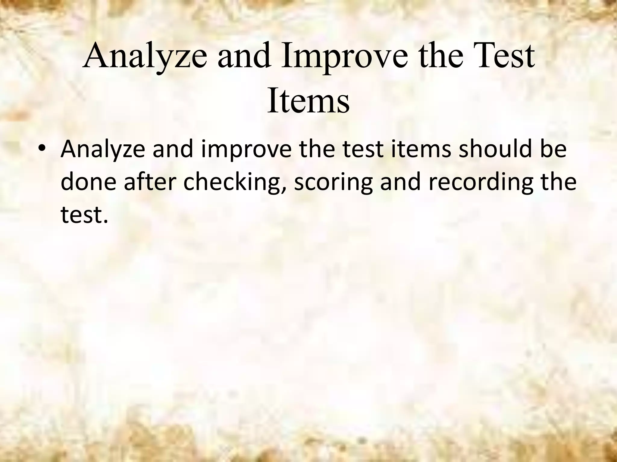 Development of classroom assessment tools | PPTX