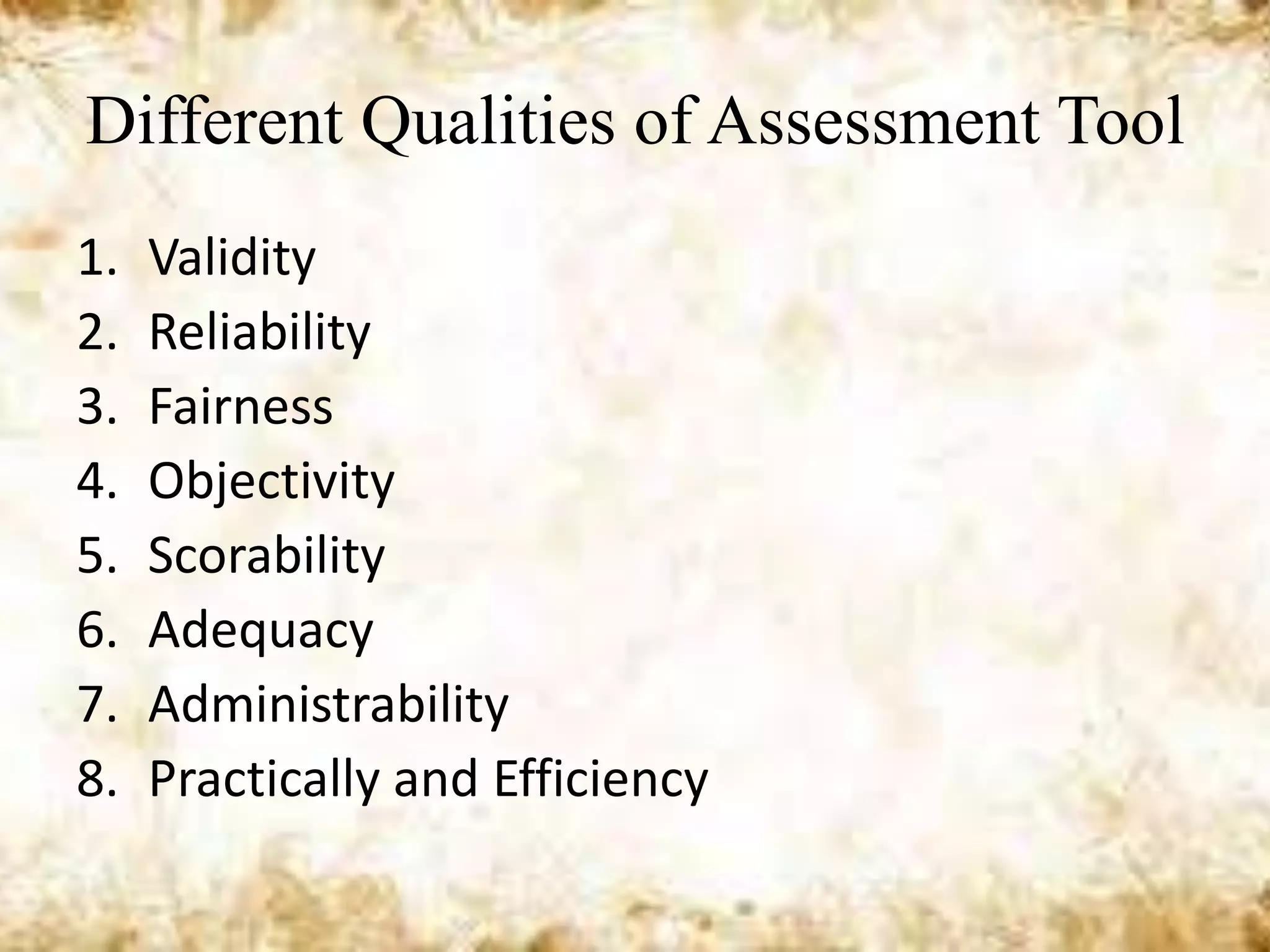 Development of classroom assessment tools | PPTX