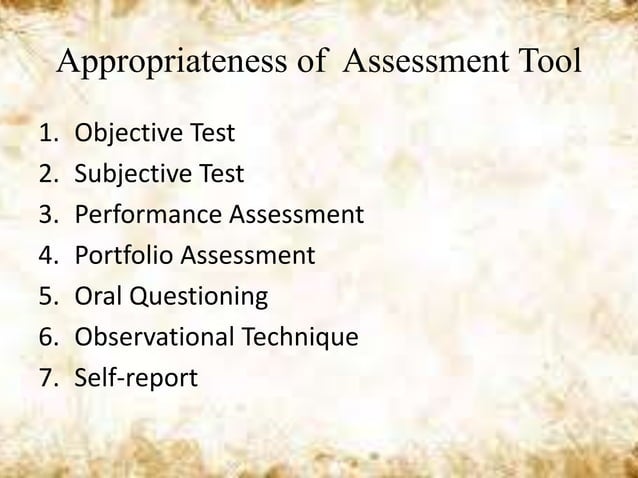 Development of classroom assessment tools | PPTX | Standardized Testing ...